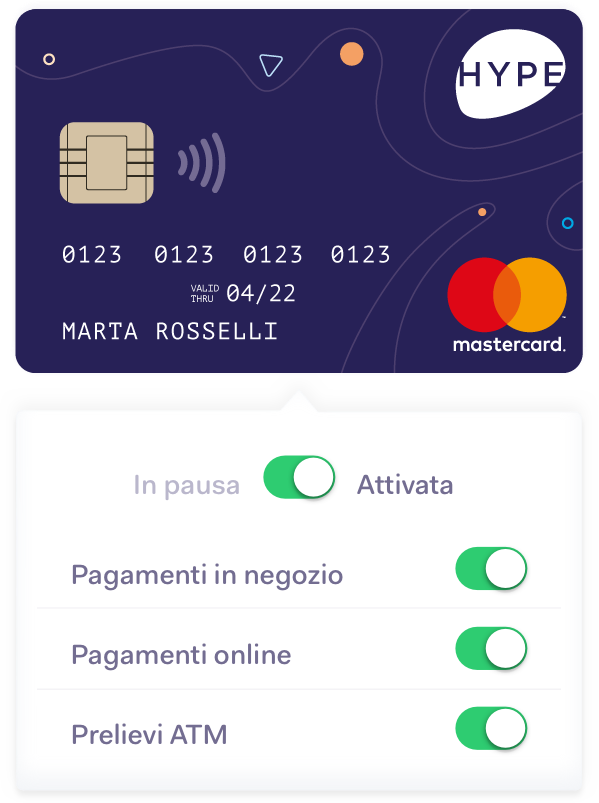 HYPE - Carta-conto